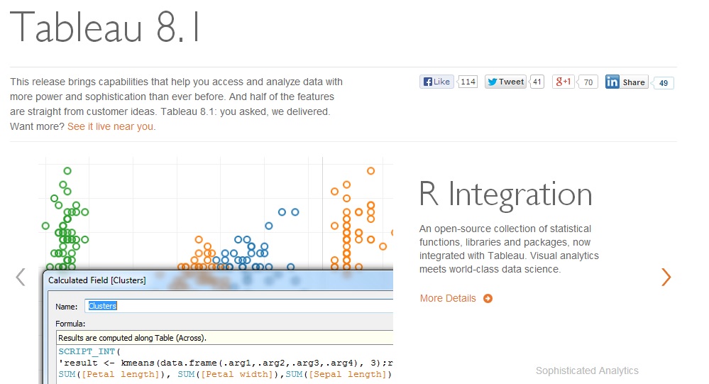 Review: Tableau 8.1 Features | Business Intelligence Tool