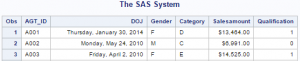 SAS PROC Format | Predefined and User Defined Format in SAS