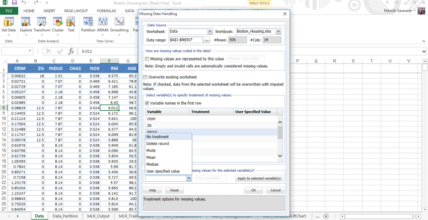 Getting started with Machine Learning | XLMiner MS Excel