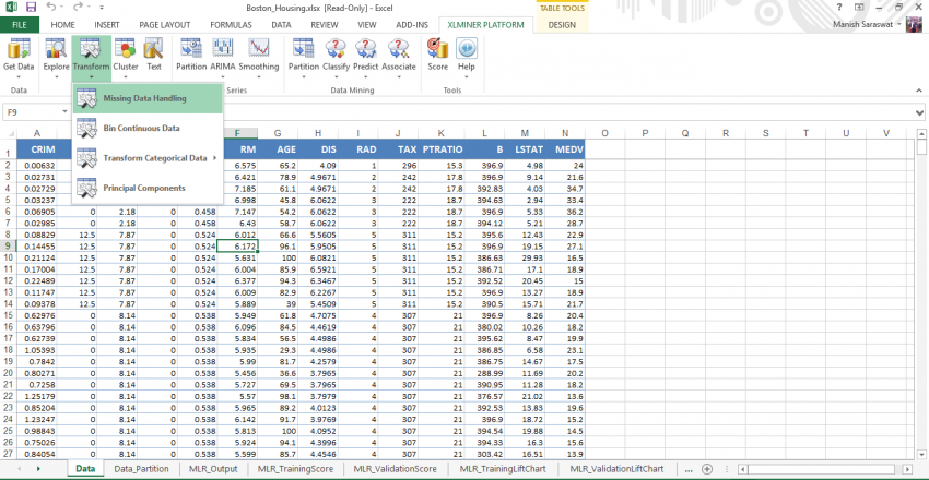 Getting Started With Machine Learning Xlminer Ms Excel