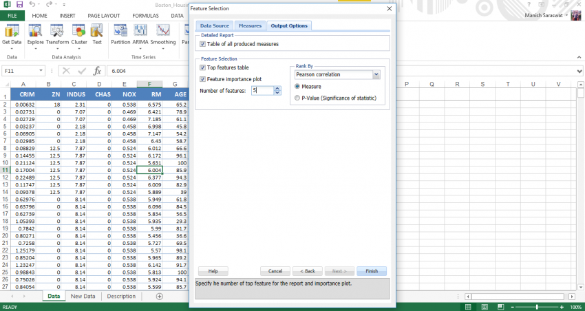 Getting started with Machine Learning | XLMiner MS Excel