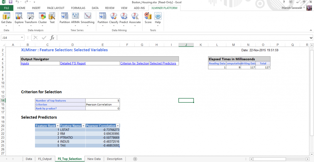 Getting started with Machine Learning | XLMiner MS Excel