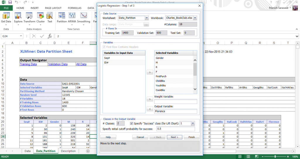 Getting started with Machine Learning | XLMiner MS Excel