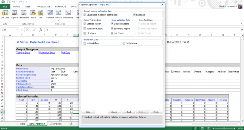 Getting started with Machine Learning | XLMiner MS Excel