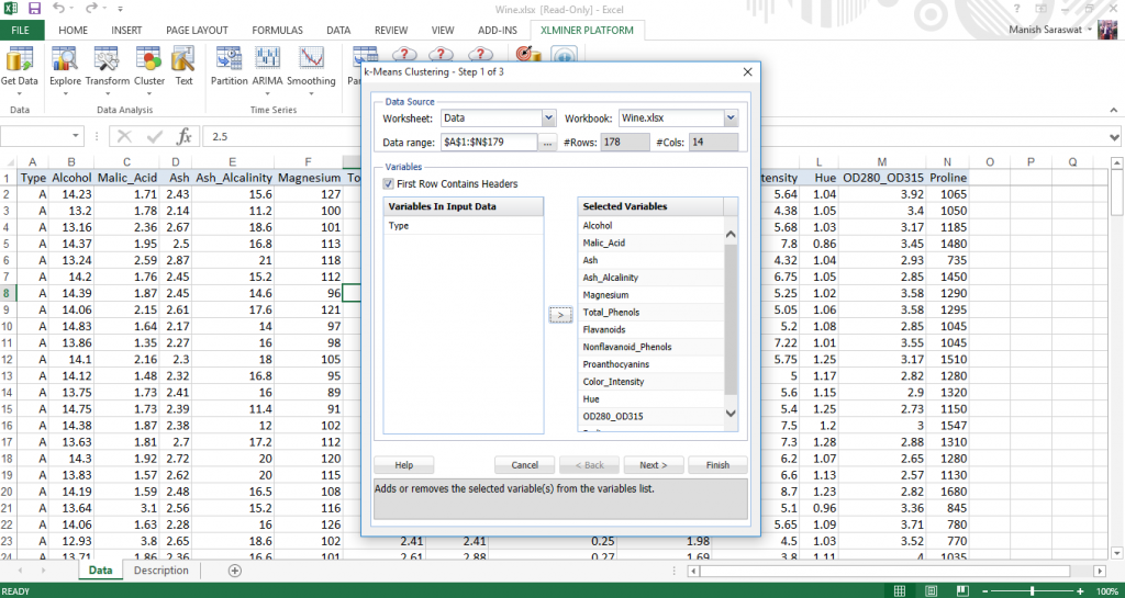 Getting started with Machine Learning | XLMiner MS Excel