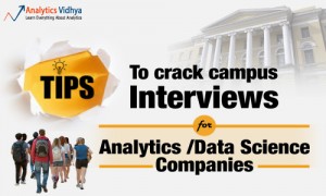 Tips to crack campus interviews for analytics / data science companies